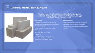 MATERI presentasi tentang DINDING bangunan | PPTX