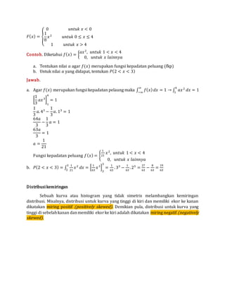 Distribusi Normal Matematika Peminatan Kelas XII Program MIPA | DOCX