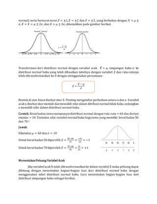 Distribusi Normal Matematika Peminatan Kelas XII Program MIPA | DOCX