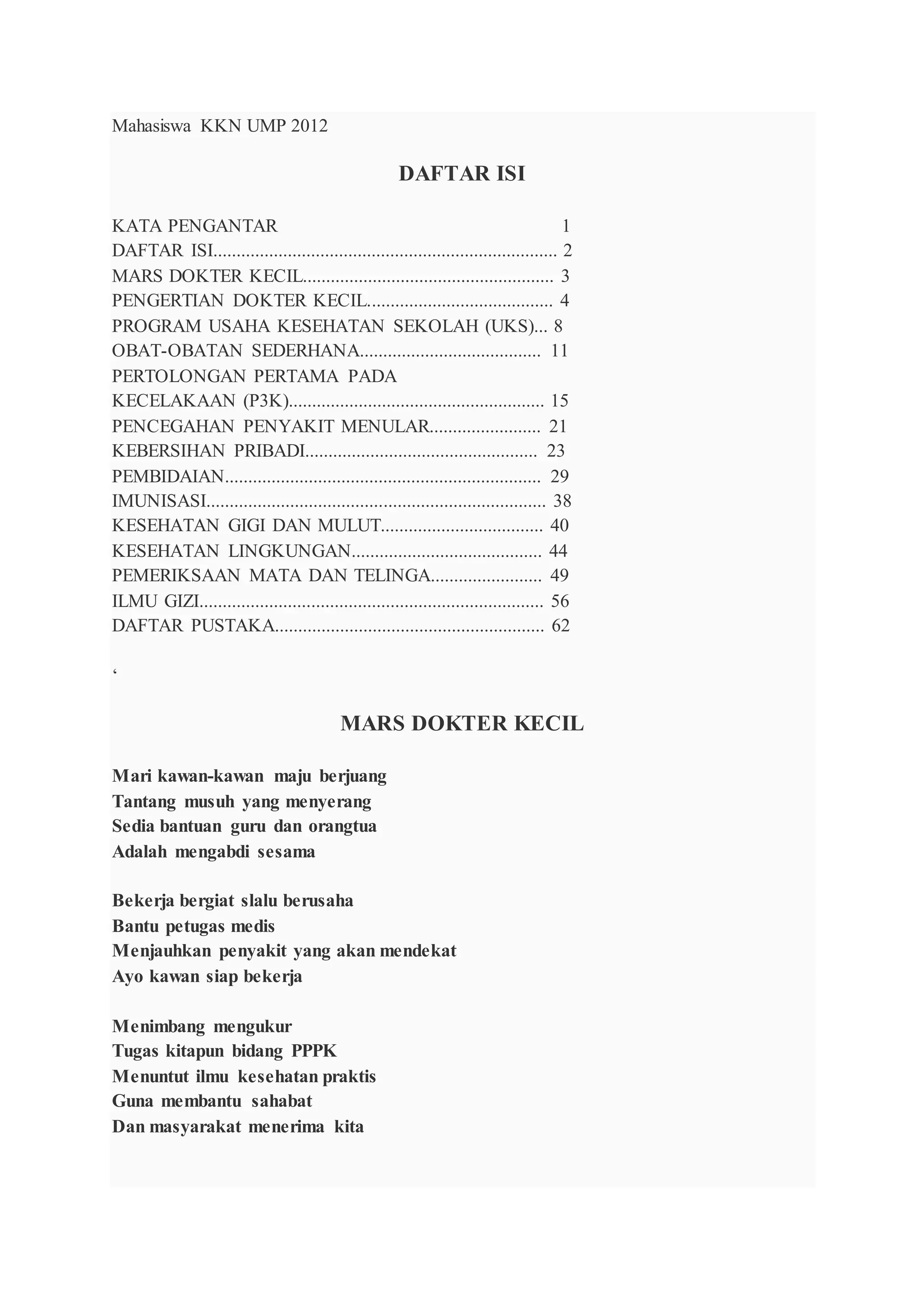 Materi dokte rkecil | DOCX