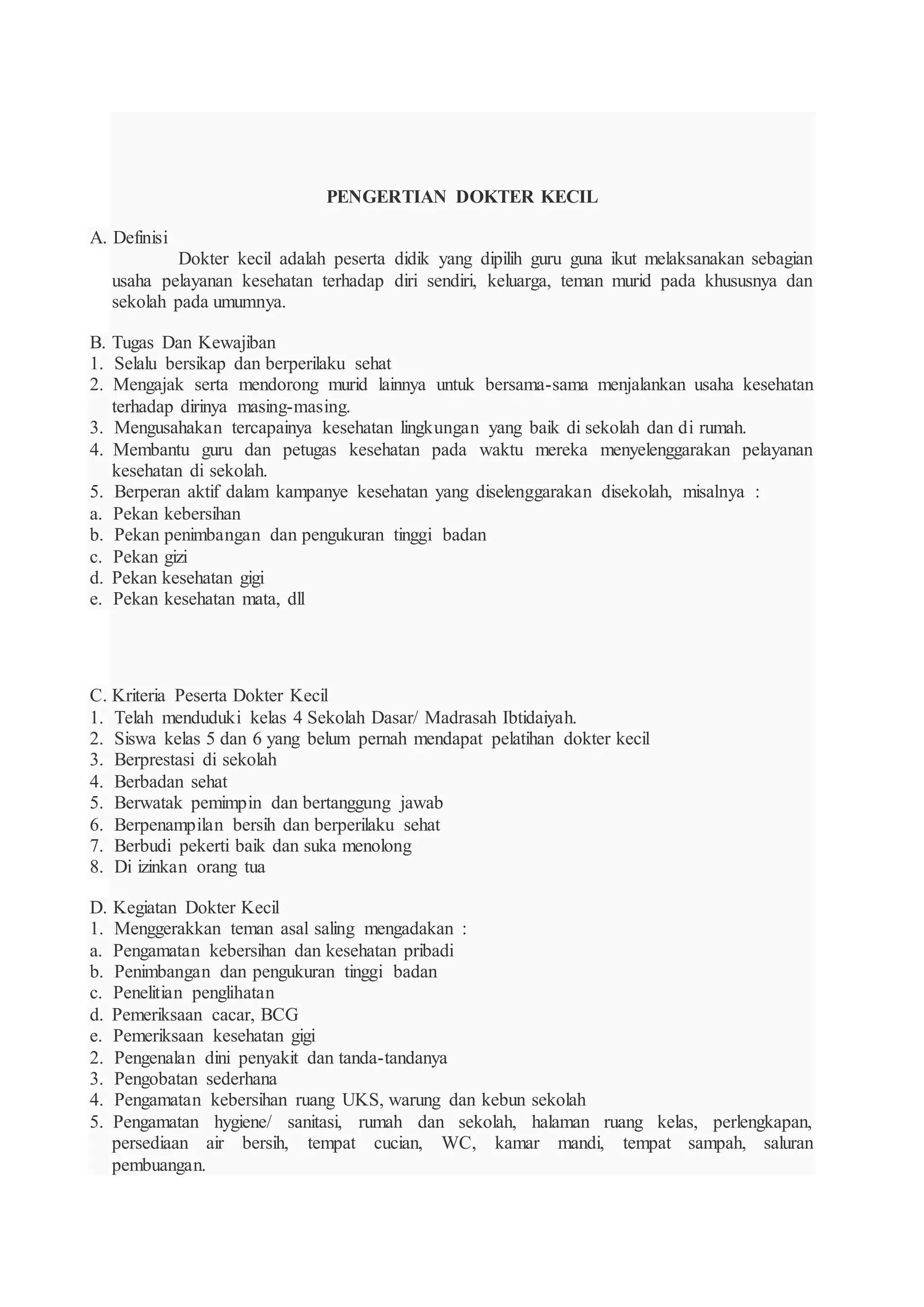 Materi dokte rkecil | DOCX