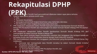 Materi Daftar pemilih hasil perbaikan pemilih | PPT