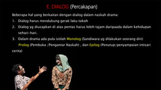 Materi Bahasa Indonesia Kelas XI (Drama) | PPTX