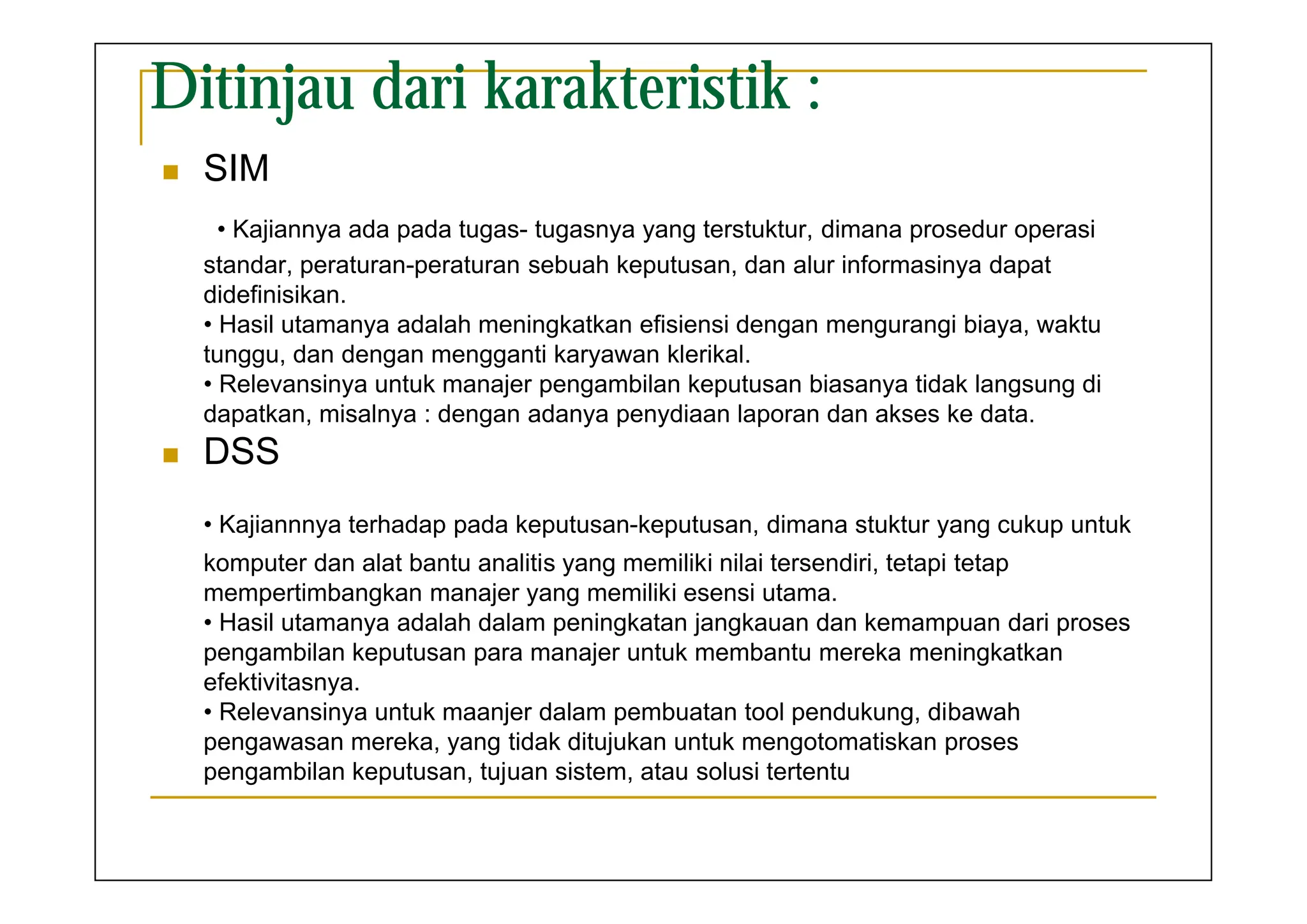 Materi Decision support systems (DSS) Pertemuan 1 | PDF