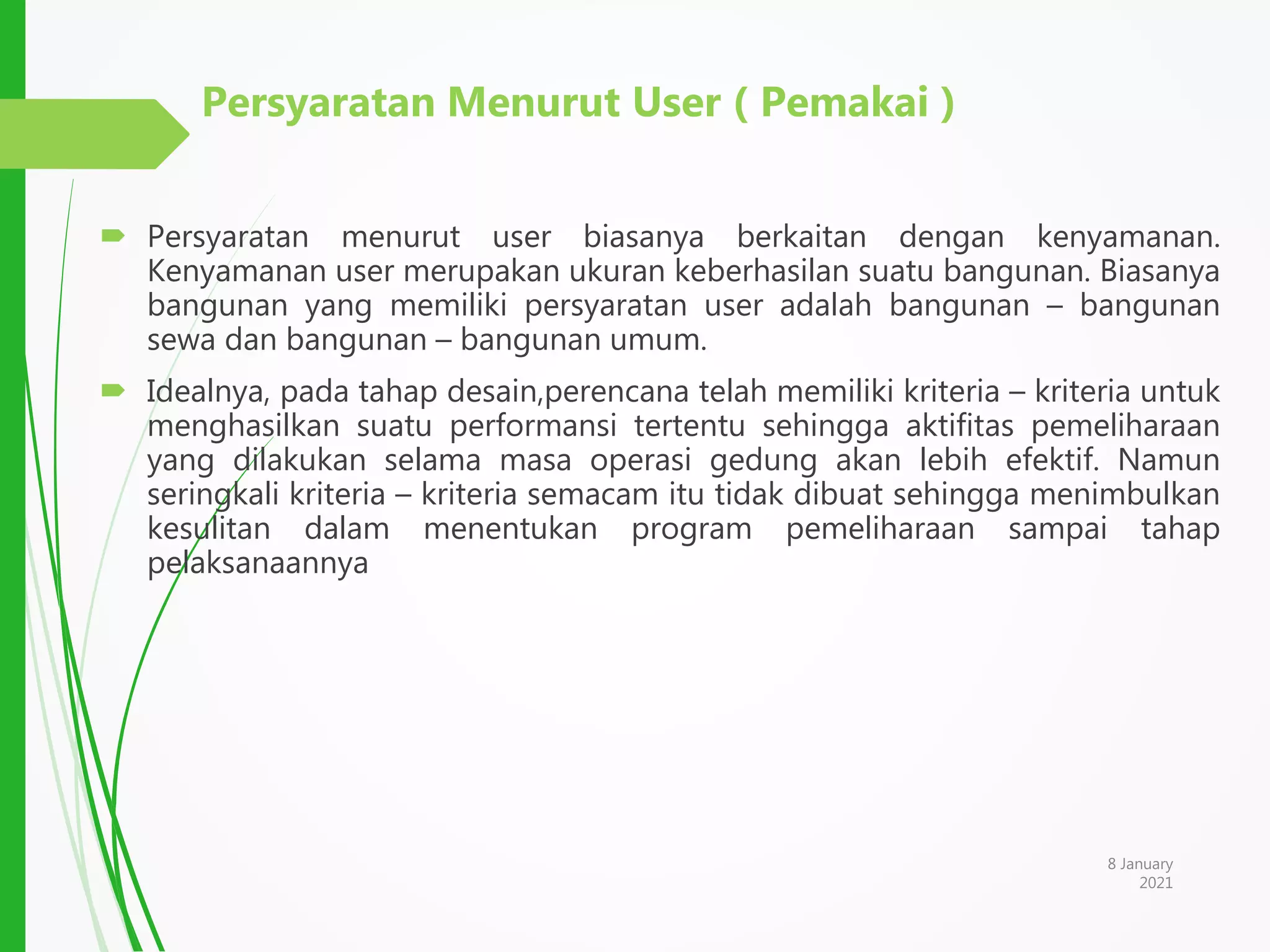 Manajemen Perawatan Bangunan Gedung dan Fasilitas | PPTX