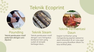 Materi Ecoprint Teknik Pounding.pptxxhdj | PPTX