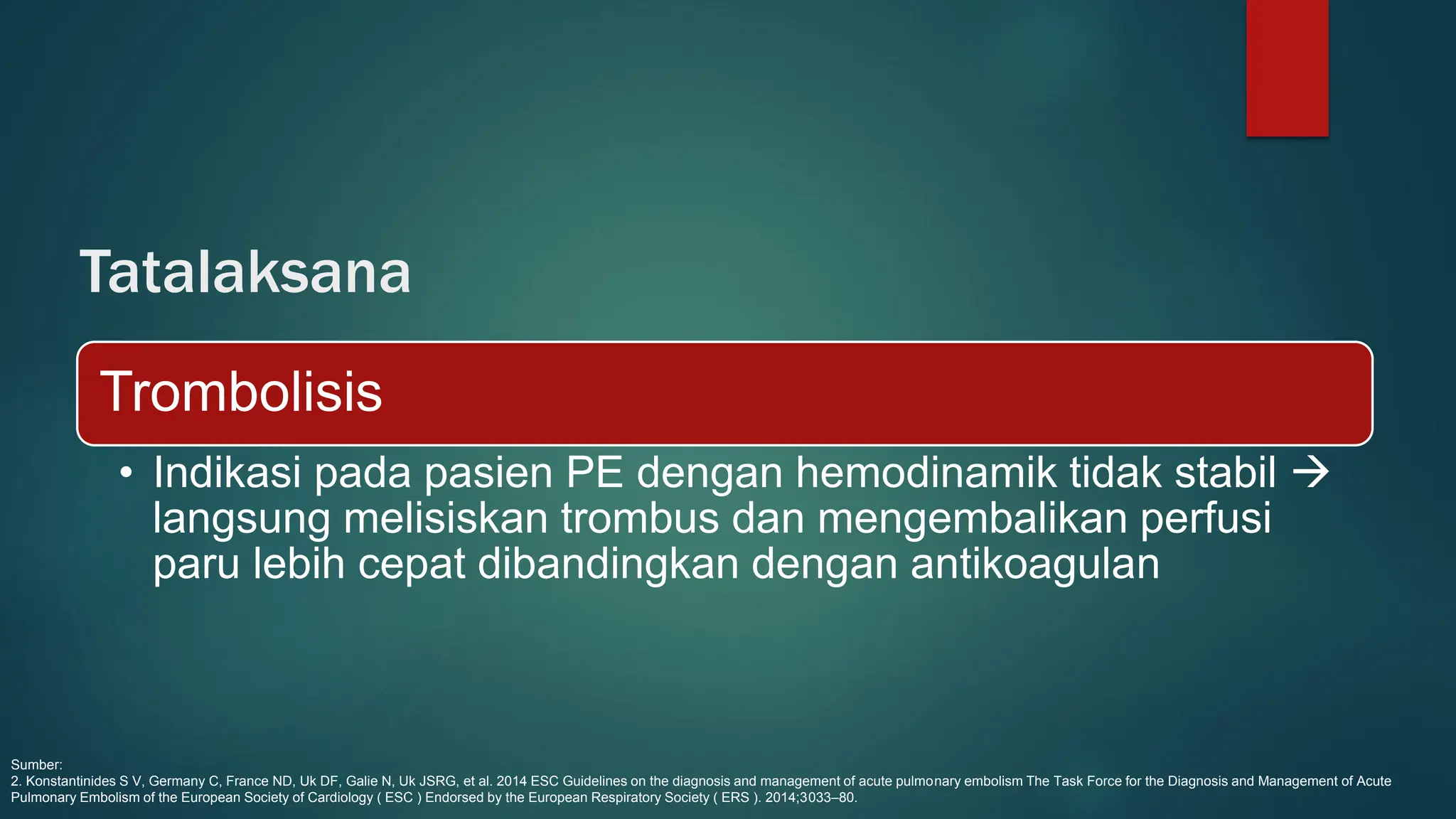 Emboli paru, materi dalam dan penjelasan | PDF