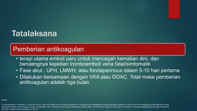 Emboli paru, materi dalam dan penjelasan | PPT