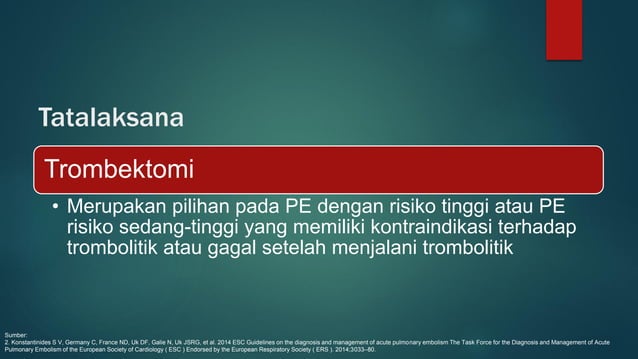 Emboli paru, materi dalam dan penjelasan | PPT