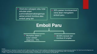 Emboli paru, materi dalam dan penjelasan | PDF