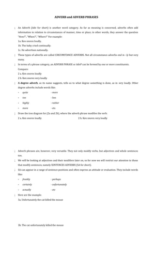 English Syntax Material. | RTF