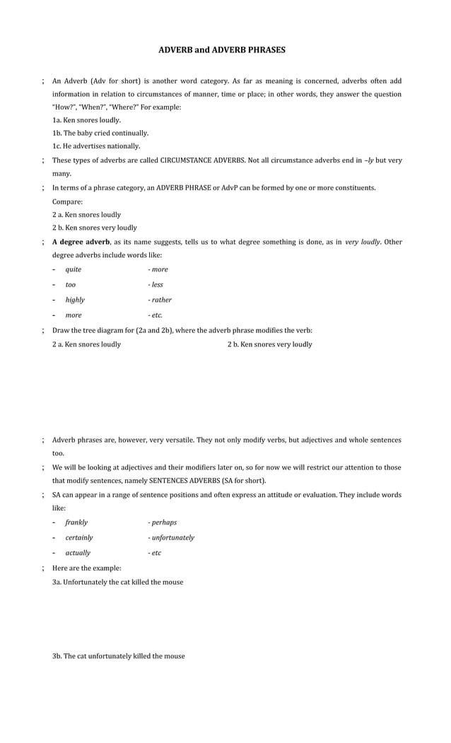 English Syntax Material. | RTF