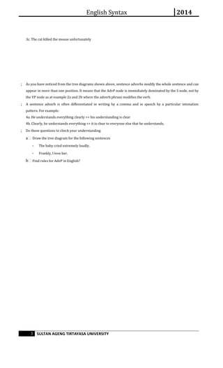 English Syntax Material. | RTF