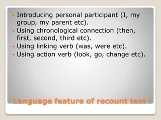 recount text | PPTX | Soccer | Sports