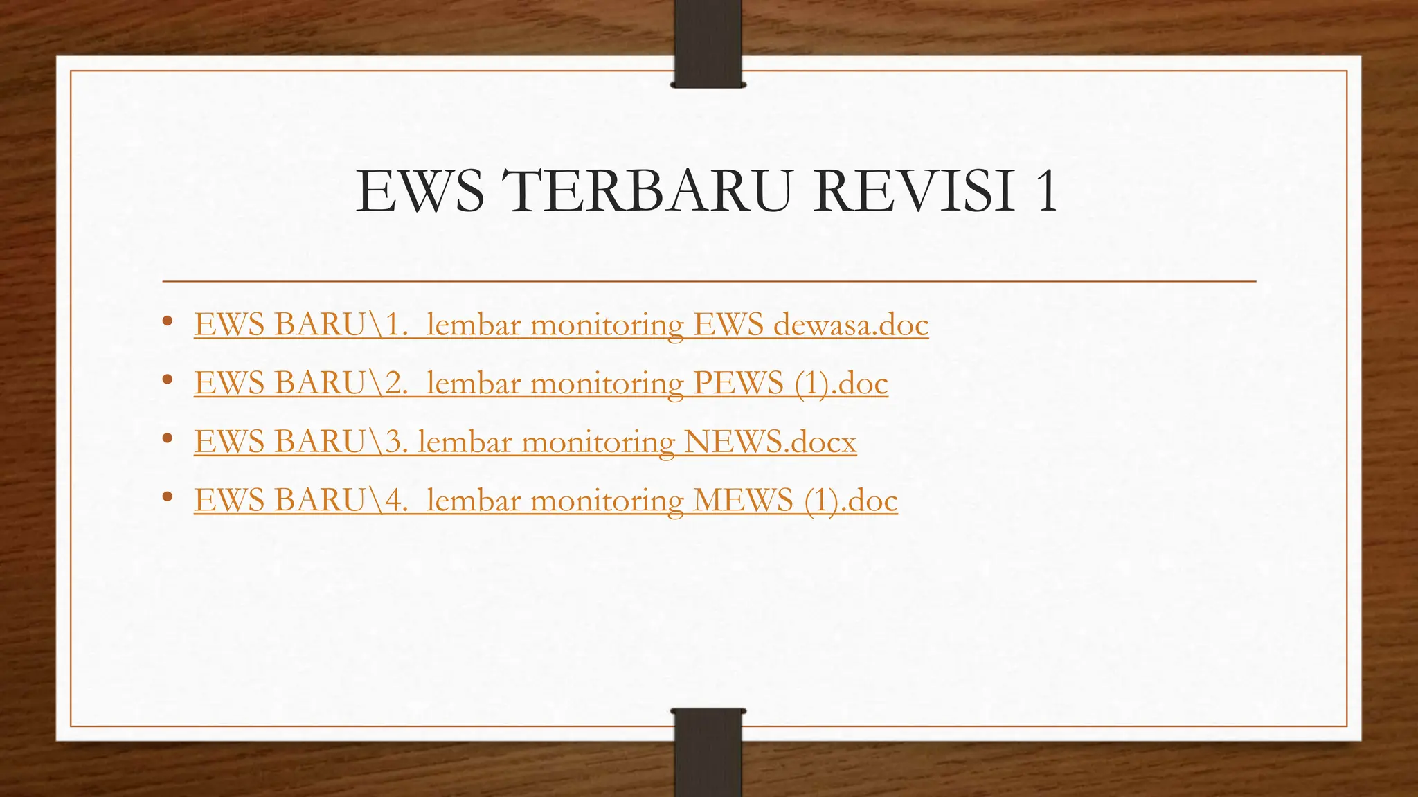 materi ews (Early Warning System),, .pptx