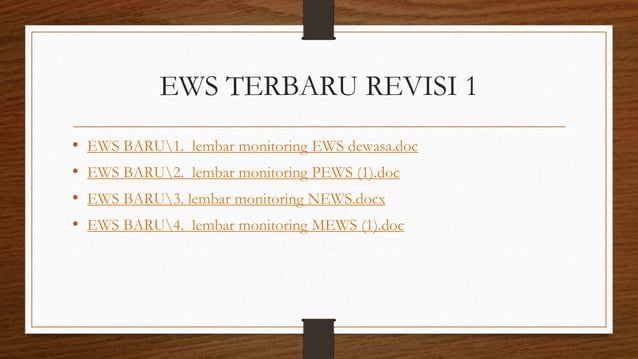 materi ews (Early Warning System),, .pptx | Parenting Babies and Toddlers | Parenting