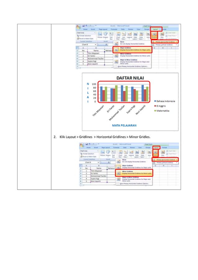 Materi excel diagram | PPTX
