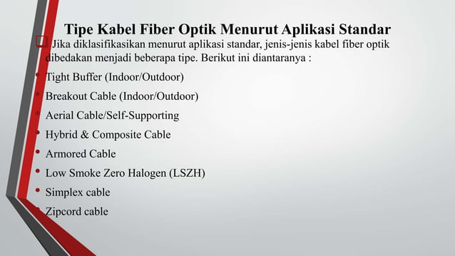 Materi fiber optik | PPTX