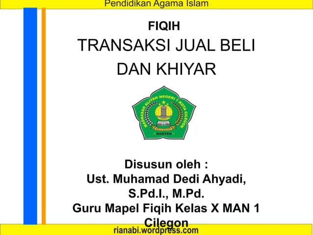 Materi_Fikih_Kelas_X_BAB_7_(Pertemuan_1)_Transaksi_Jual_Beli.ppt