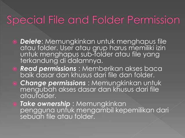 Materi file and folder security | PPTX
