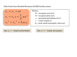 Materi fisika kelas x gerak | PPT