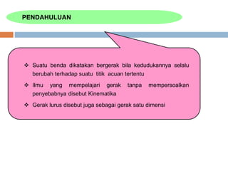 Materi fisika kelas x gerak | PPT
