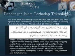 Sains, Teknologi, dan Islam | PPT
