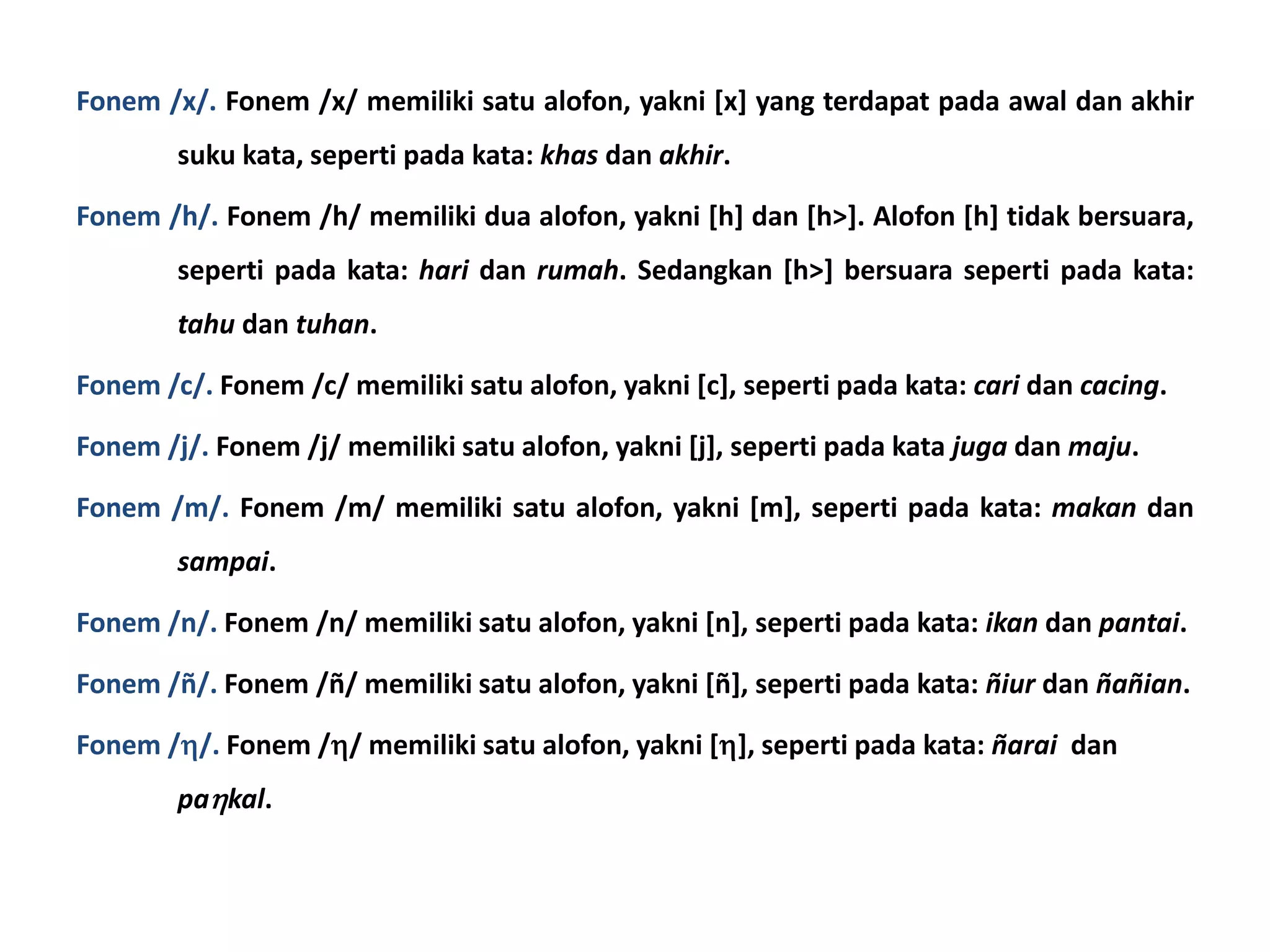 Materi fonologi bahasa indonesia | PPTX