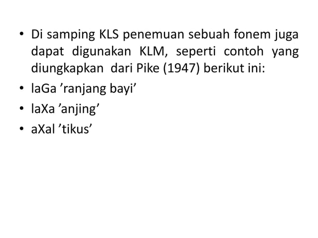 Materi fonologi bahasa indonesia | PPTX