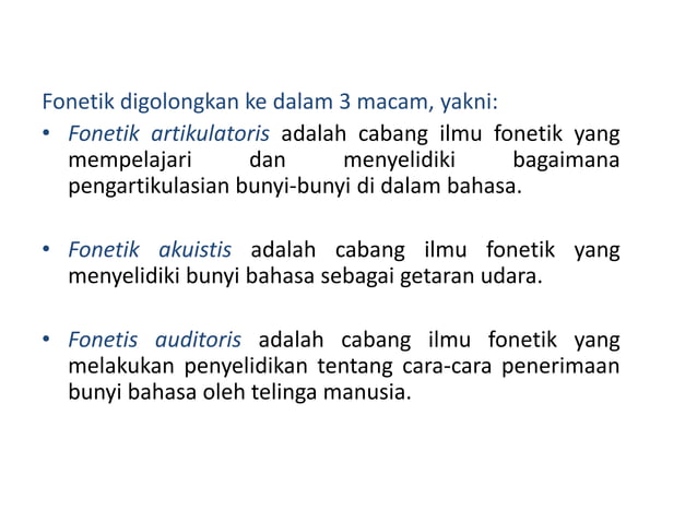 Materi fonologi bahasa indonesia | PPTX