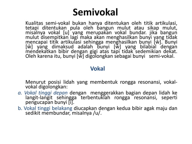 Materi fonologi bahasa indonesia | PPTX