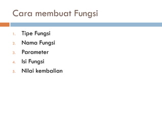 Materi fungsi dalam bahasa c++ | PDF