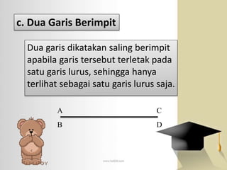 Materi garis pada pembelajaran matematika | PPT