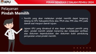 peran penting generasi milenial dalam pengawasan pemilu | PPT