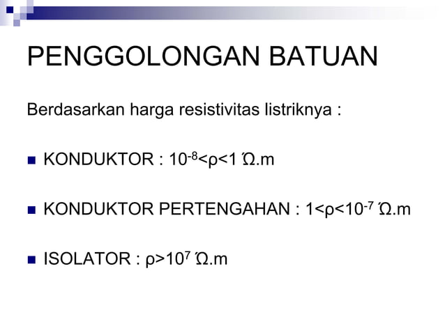 Materi geolistrik | PDF