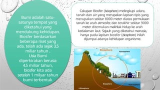 ekosger,atmosfer.,litosfer,biosfer, danhidrosfer | PPTX