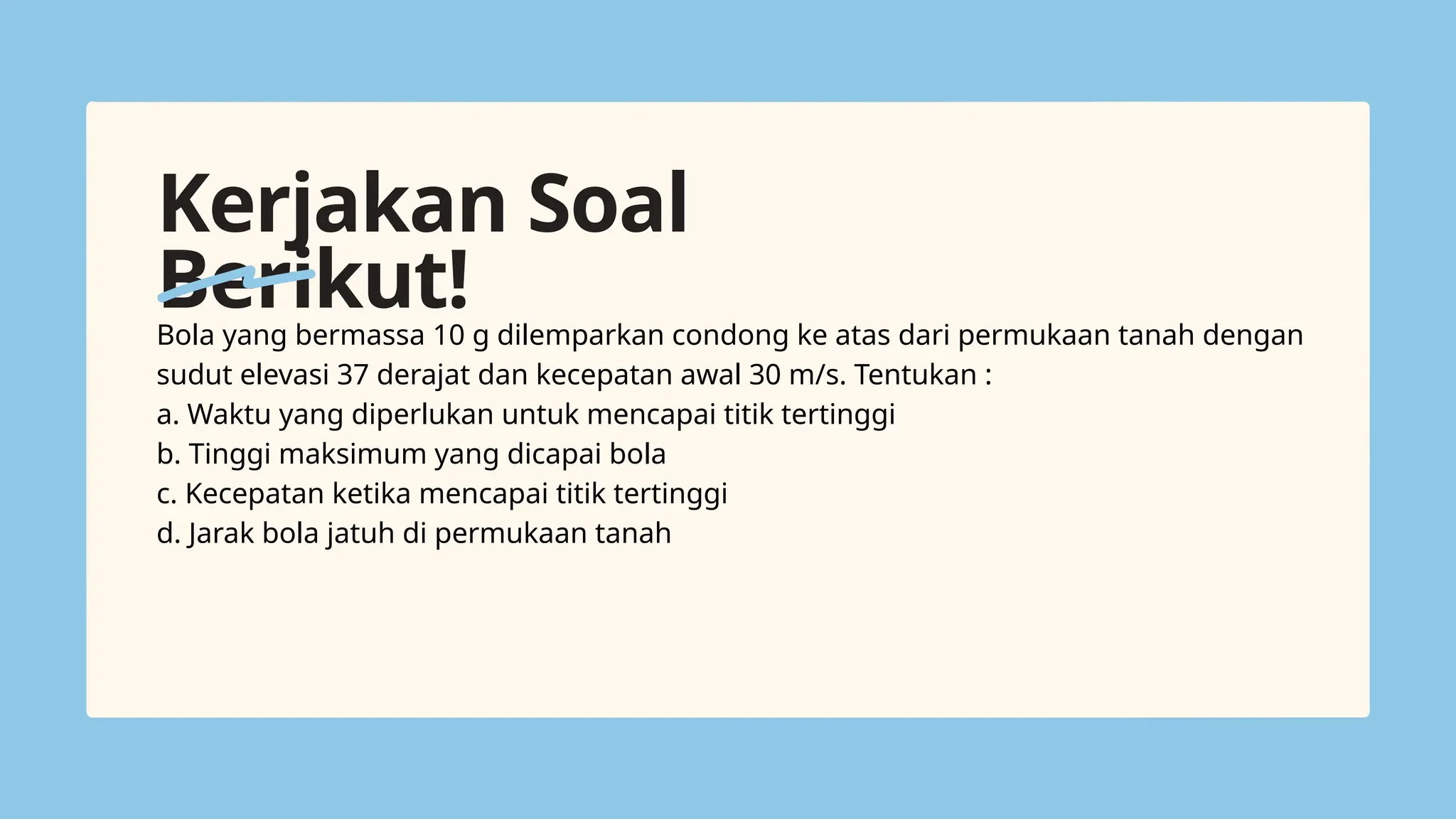 Materi Gerak Parabola silahkan dibaca cu | PPTX