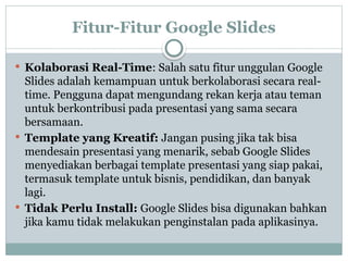 materi Google Slides untuk pembelajaran digital | PPTX
