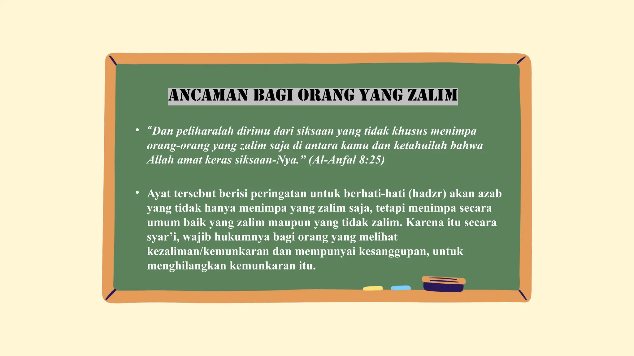 Materi Hadits ke 14 (Tentang larangan berbuat dzalim).pptx