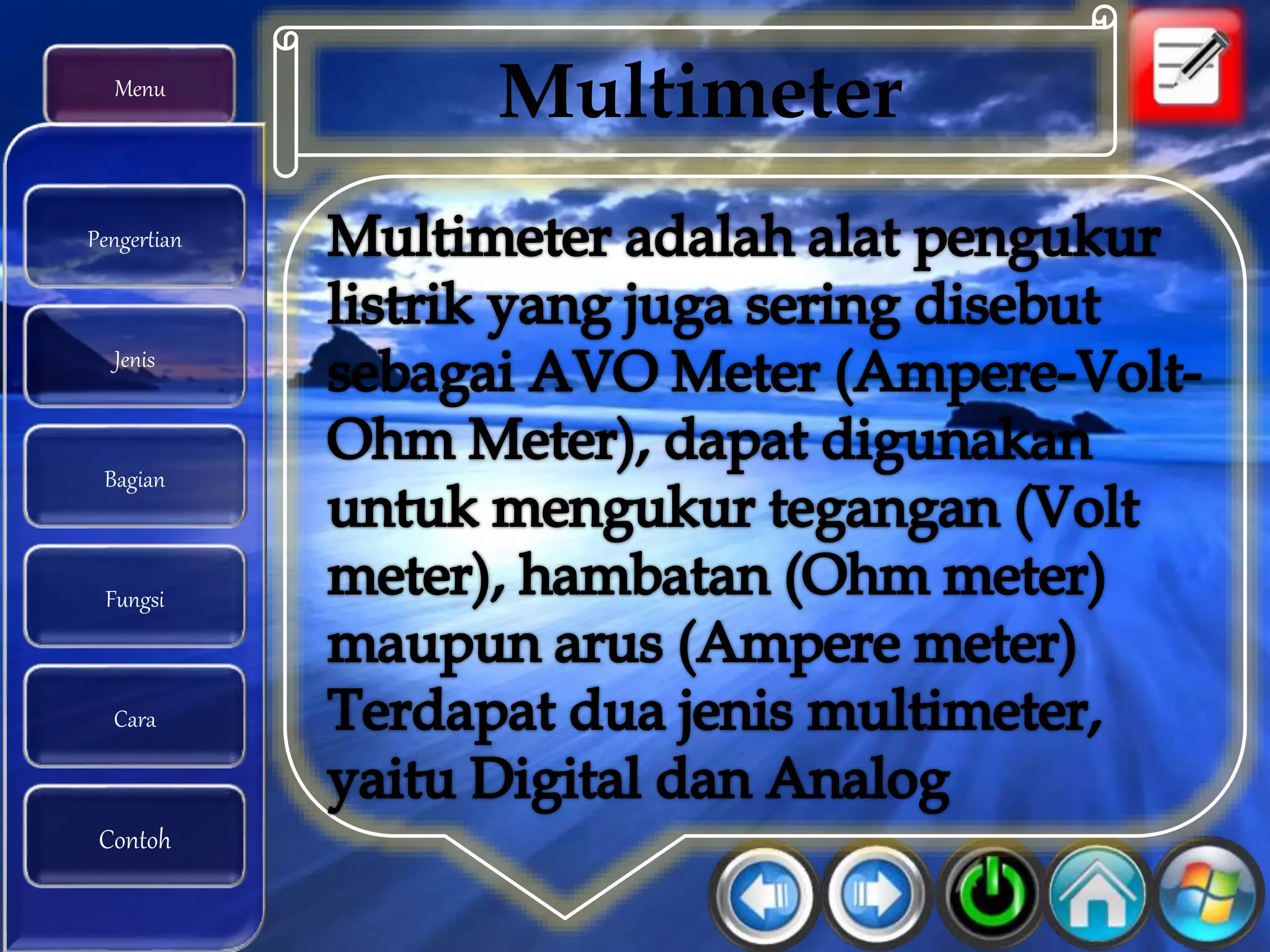 Alat ukur Multimeter | PPTX