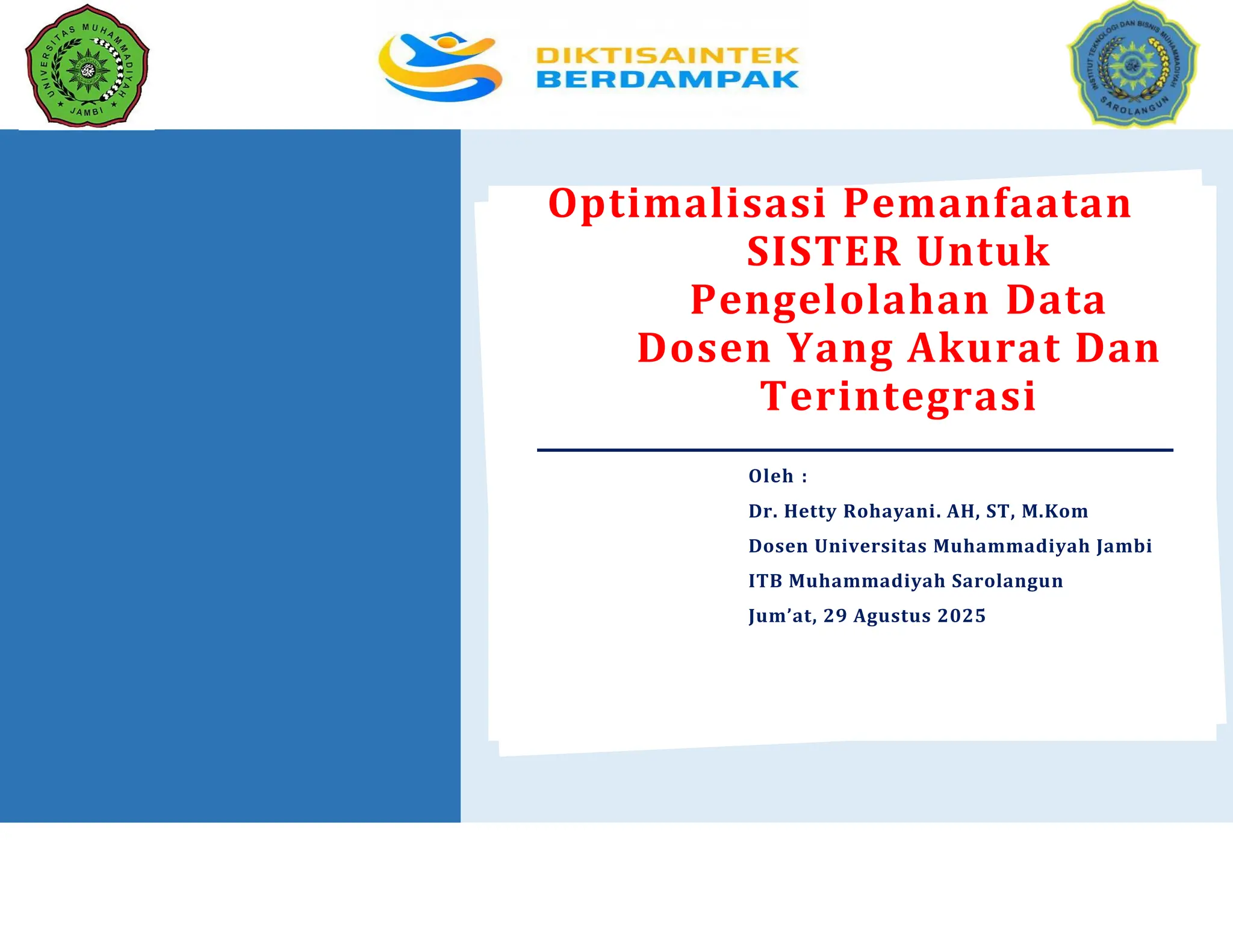 materi lkd bkd dosen pada sister untuk laporan semester | PDF