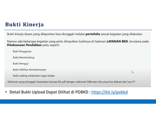 materi lkd bkd dosen pada sister untuk laporan semester | PDF