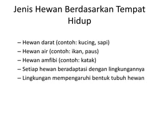 Materi Hewan Lengkap: Pengertian, Ciri-Ciri, dan Manfaat | PDF