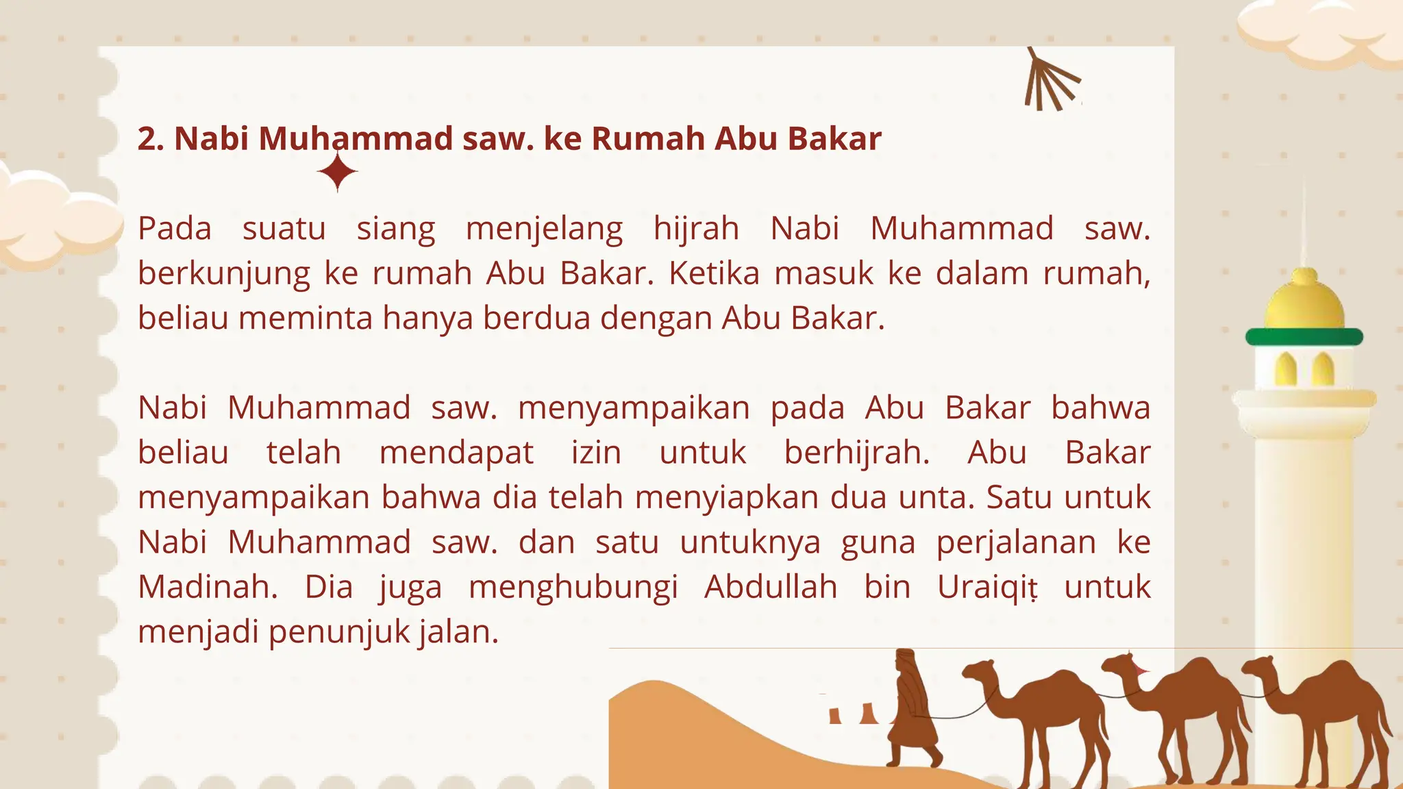 Materi Hijrah Nabi Muhammad ke Madinah Kelas 4 SD Kurikulum Merdeka.pptx