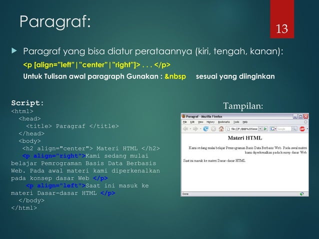 MATERI HTML untuk anak anak kelas 9 SMP Fase D | PPT