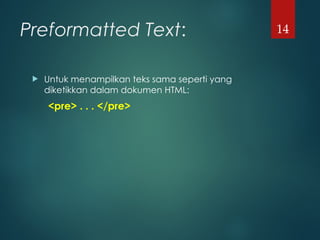 MATERI HTML untuk anak anak kelas 9 SMP Fase D | PPT