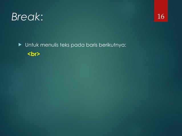 MATERI HTML untuk anak anak kelas 9 SMP Fase D | PPT