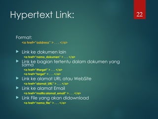 MATERI HTML untuk anak anak kelas 9 SMP Fase D | PPT