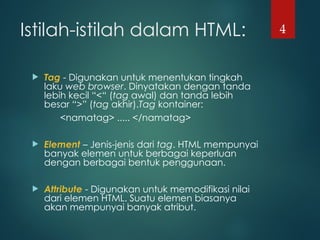 MATERI HTML untuk anak anak kelas 9 SMP Fase D | PPT