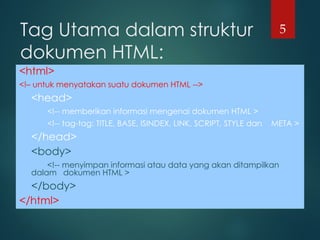 MATERI HTML untuk anak anak kelas 9 SMP Fase D | PPT